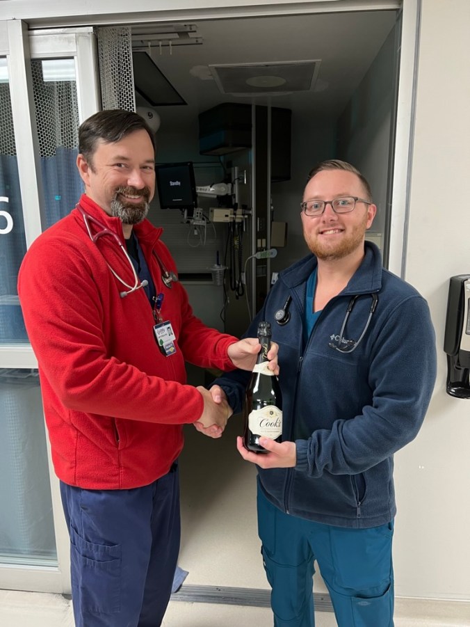 Dr. Gaskin, welcome to the club! | Searcy EM