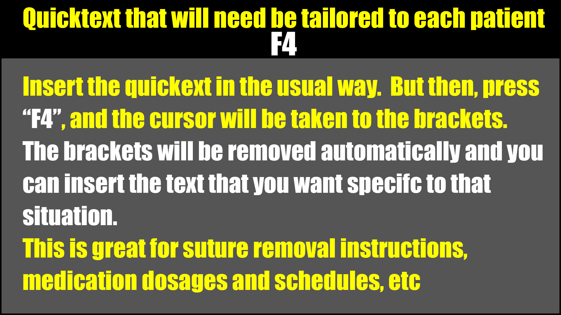 Quicktext | Searcy EM